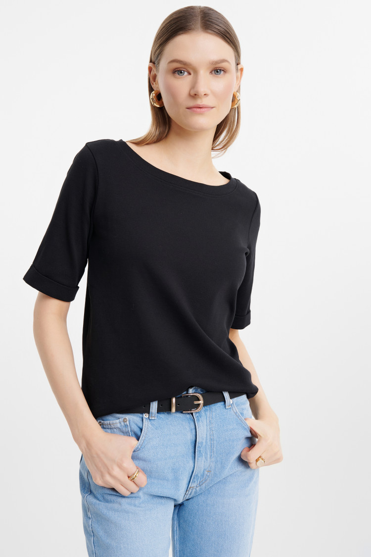 Czarny top basic